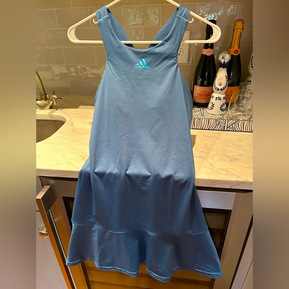 adidas | Dresses | Adidas Blue Tennis Dress With Compression Short Size ...